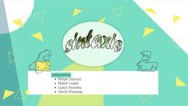 PRESENTACIÓN SINTAXIS | Genially