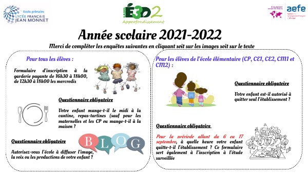 Enquêtes de rentrée