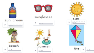 summer vocabulary | Genially