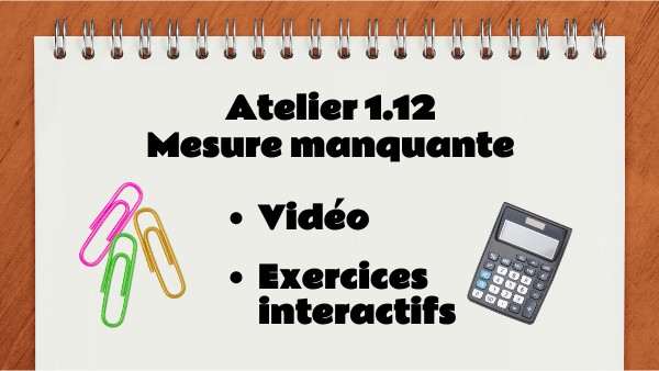 Atelier 1.12-Mesure manquante