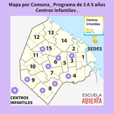 MAPA POR COMUNA SEDES CENTROS INFANTILES | Genially