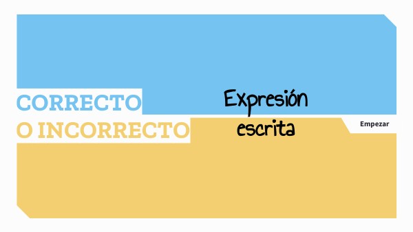 Correcto o incorrecto