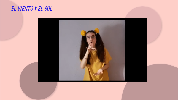 Fabula "el viento y el sol" LSE para infantil