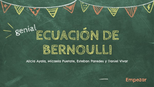ecuacion de bernoulli