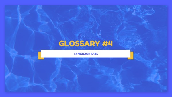 Glossary #4 unit 2 2022