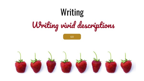 Writing vivid descriptions | Genially