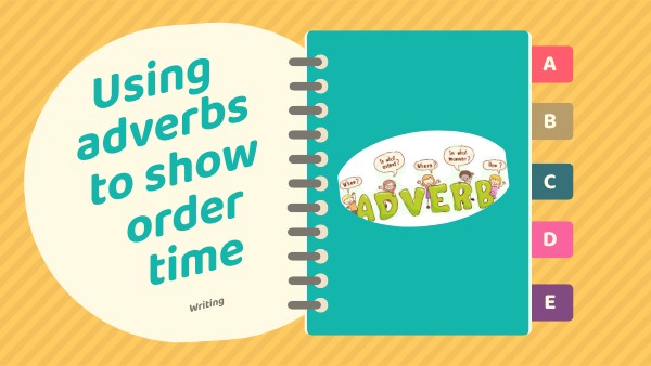 Using adverbs to show order time