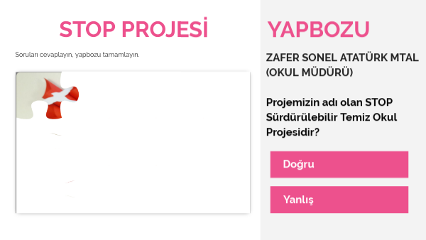 Stop Projesi Yapbozu | Genially