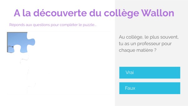 à la découverte du collège Henri Wallon | Genially