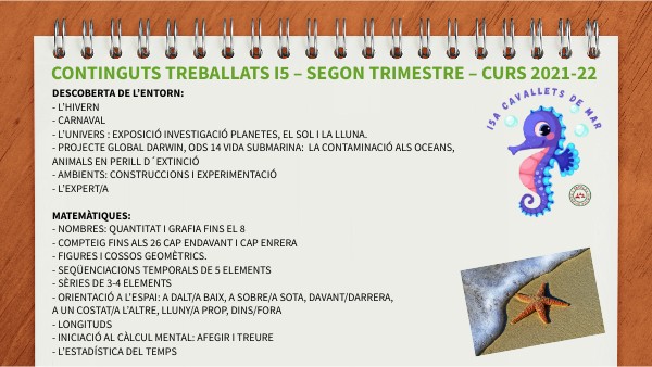 continguts 2n trimestre | Genially