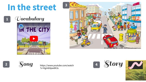 In the street | Genially