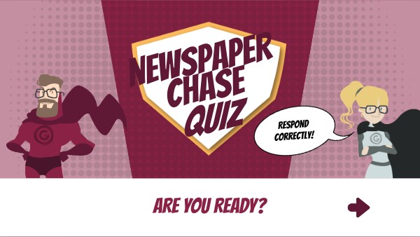 NEWSPAPER CHASE SUPERHEROES QUIZ | Genially