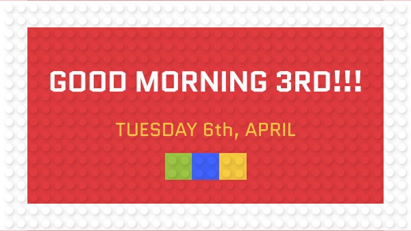 3rd - TUES. 6th April | Genially