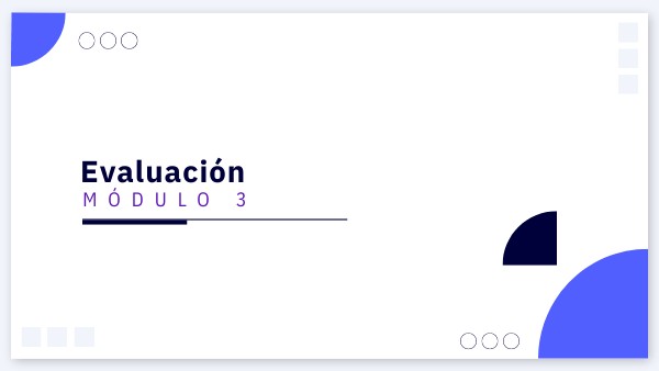 M3. EVALUACIÓN