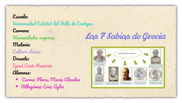 LOS 7 SABIOS DE GRECIA | Genially