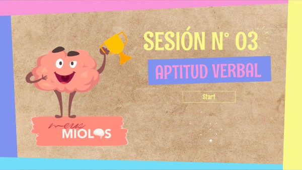 S03. Raz. Verbal 5° | Genially