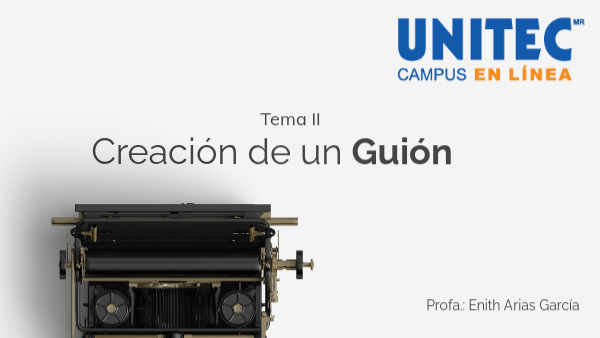 Tema 2 Creación de un Guion | Genially