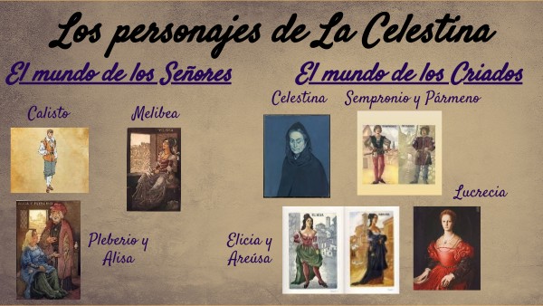 Los personajes de La Celestina | Genially