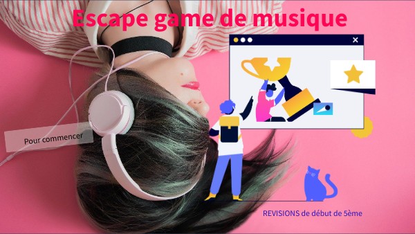Escape game de musique / révisions de début de 5ème | Genially
