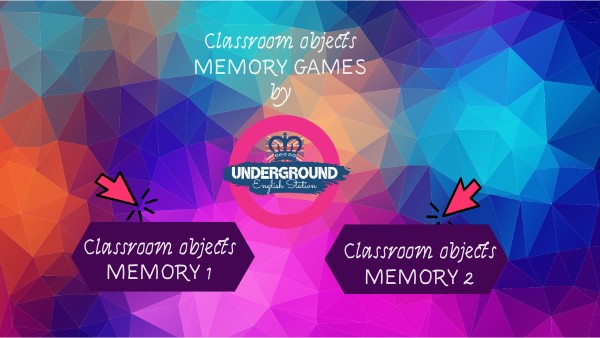 Classroom objects memory | Genially