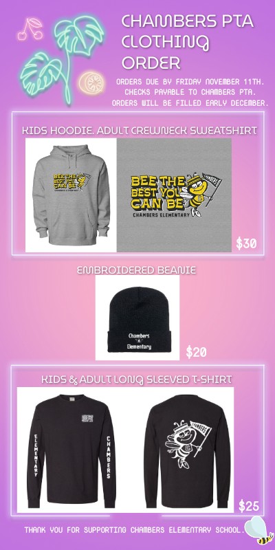 Chambers School Clothing Order