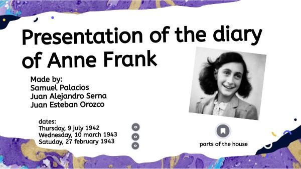Exposition of the diary of anne frank | Genially