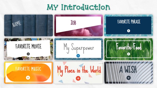 My Introduction - MODEL