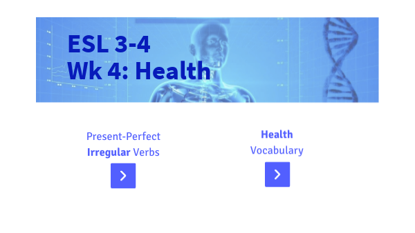 ESL 3-4 Wk4: Health | Genially