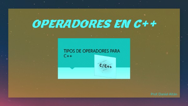 Operadores C++ | Genially