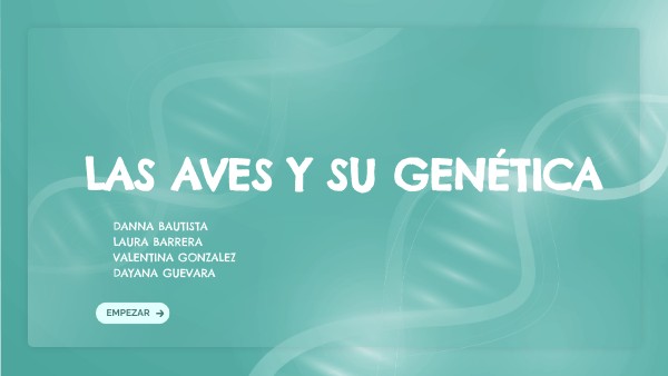 Genética de las aves