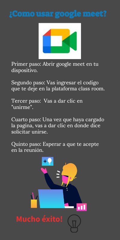 Instrucciones para google meet | Genially