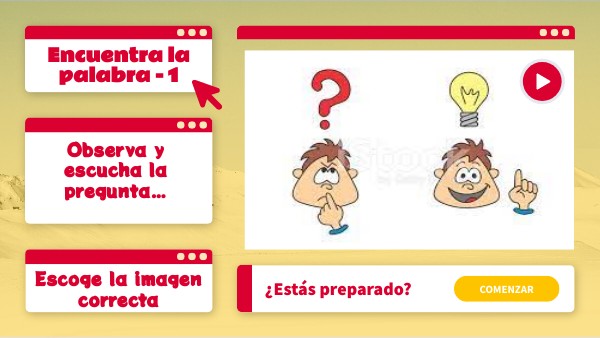 ENCUENTRA LA PALABRA N° 1 | Genially