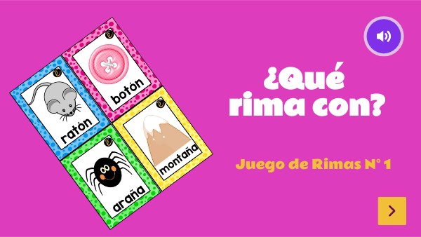 JUEGO DE RIMAS N° 1 | Genially