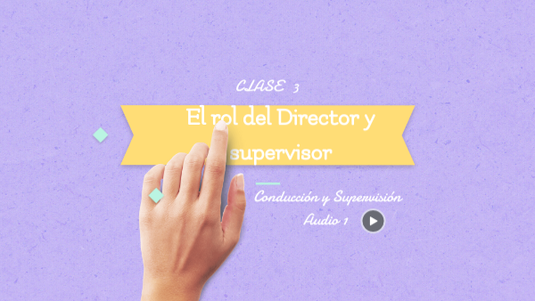 CONDUCCIÓN Y SUPERVISIÓN CLASE 3 | Genially