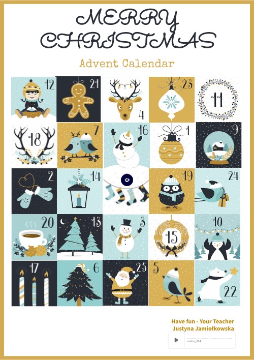 ADVENT CALENDAR | Genially
