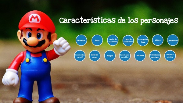 Características de los personajes