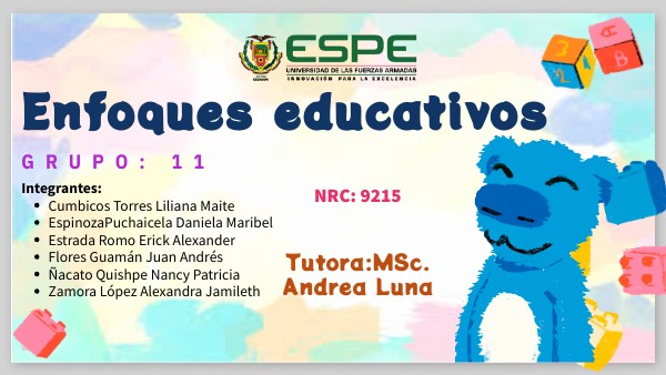 Enfoques educativos | Genially