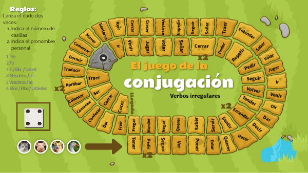 El juego de la conjugación IRREGULARES | Genially