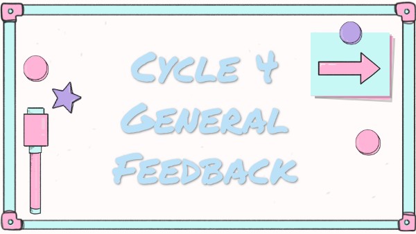Cycle 4 -November 25- General Feedback | Genially