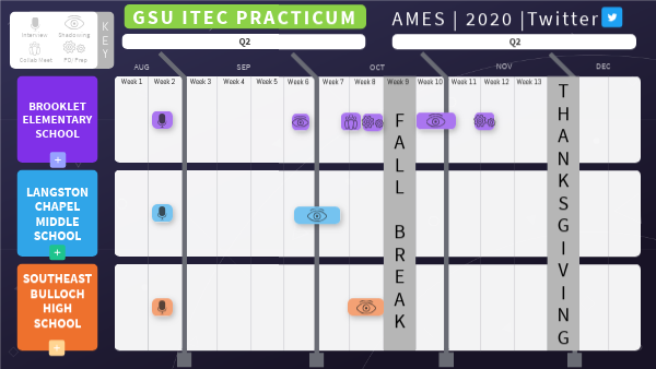 GSU ITEC Practicum Calendar