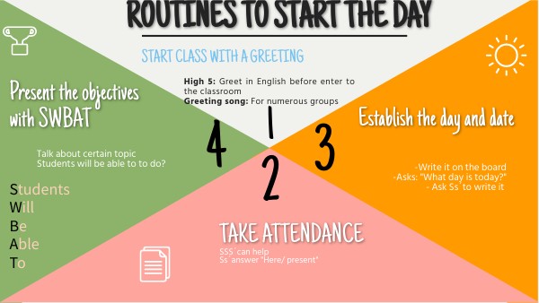 ROUTINES TO START THE DAY