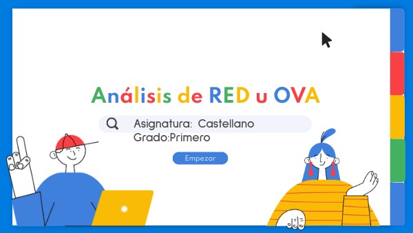 Análisis de RED u OVA para Castellano grado Primero.