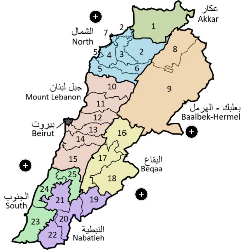 AR_IM - Interactive map of Lebanon