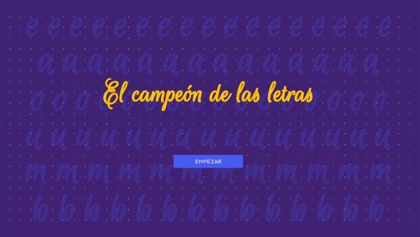 PRESENTACIÓN LETTERING