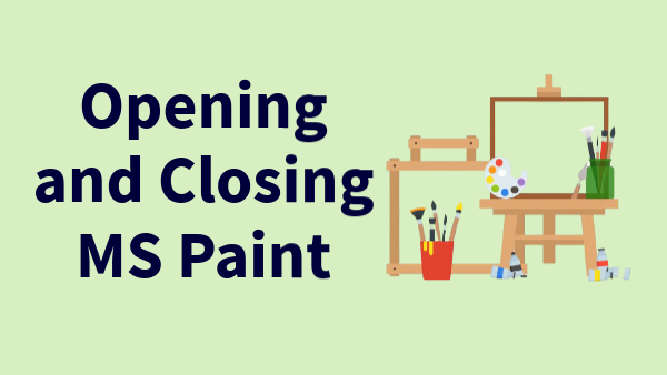 Openimg and closing MS Paint | Genially