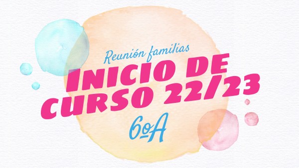 Reunión familias inicio de curso 22/23