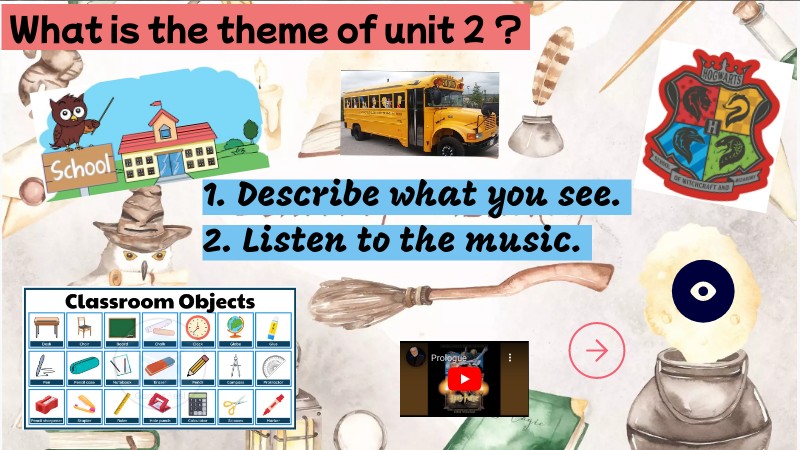 UNIT 2 My ideal school | Genially