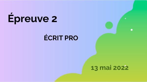 épreuve 2 | Genially