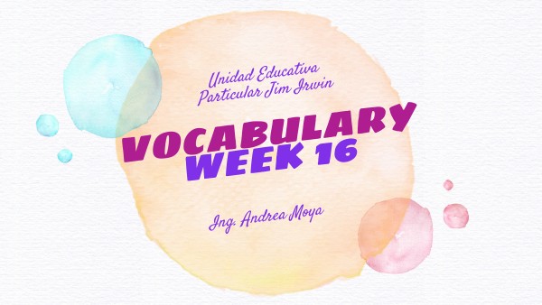 3BC Vocabulary, week 16 - dec 11-15