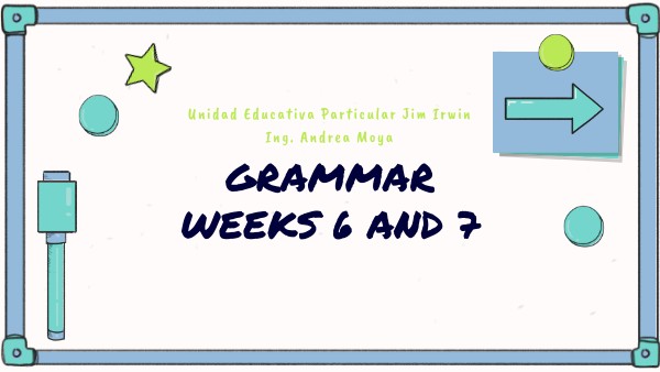 3BC Grammar, weeks 6-7 - oct 2-6